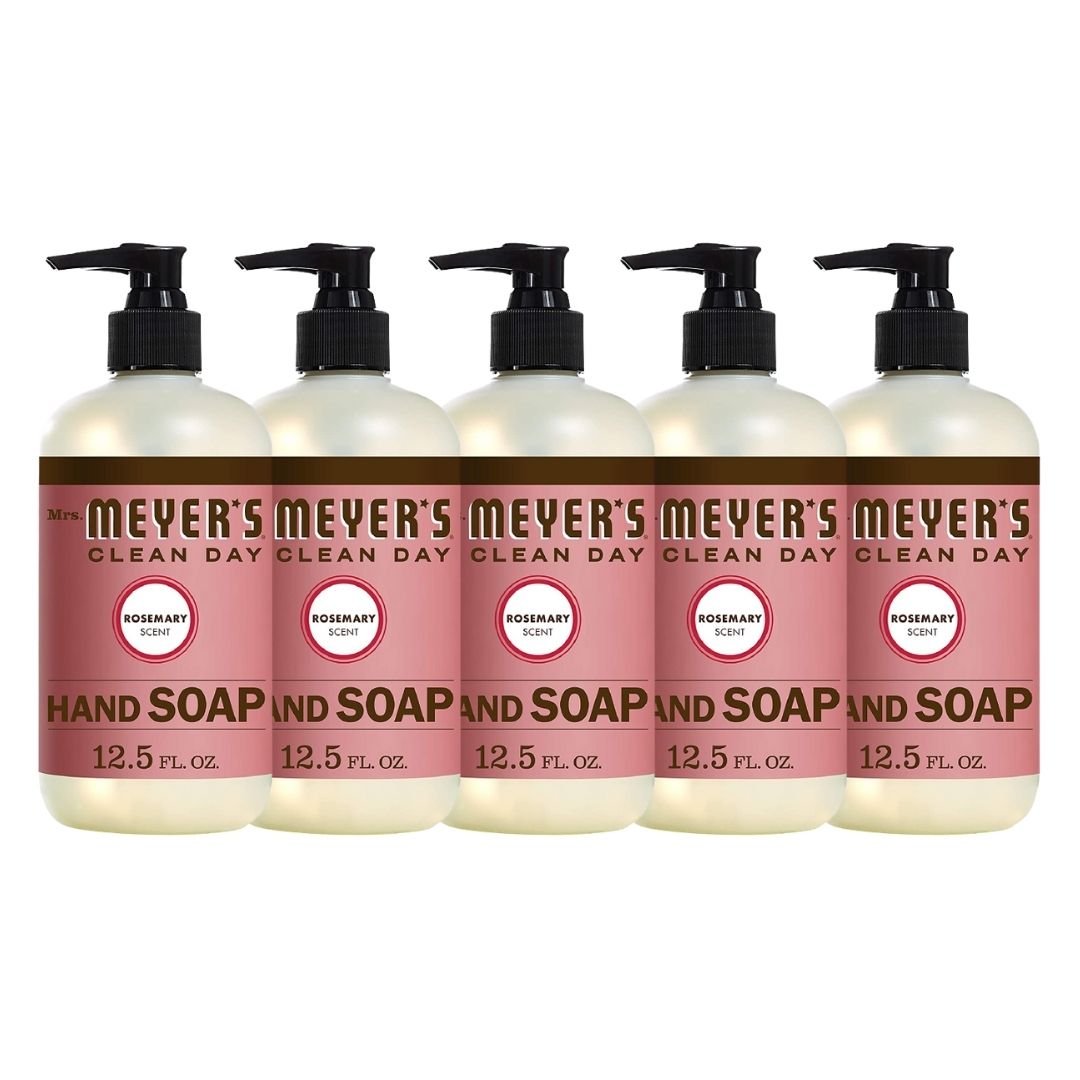 Mrs. Meyers Clean Day Liquid Hand Soap, Rosemary Scent, 12.5 oz each ...